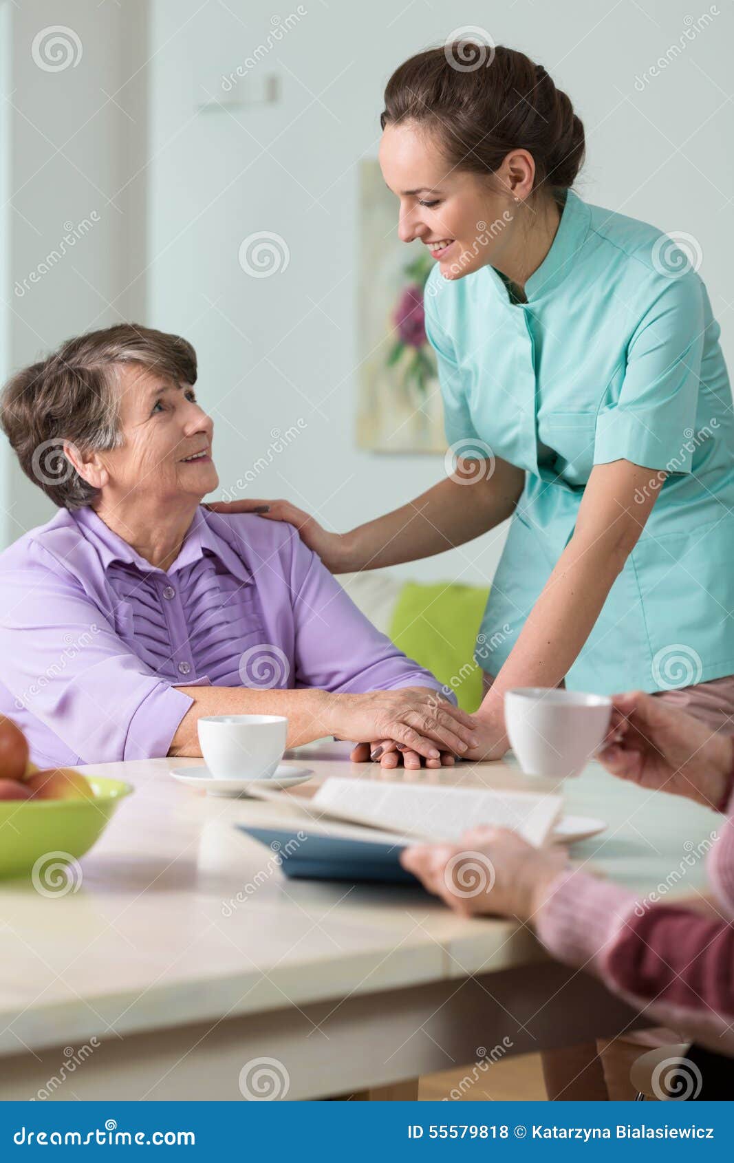 Caring nurse stock photo. Image of aged, medical, hospital - 55579818