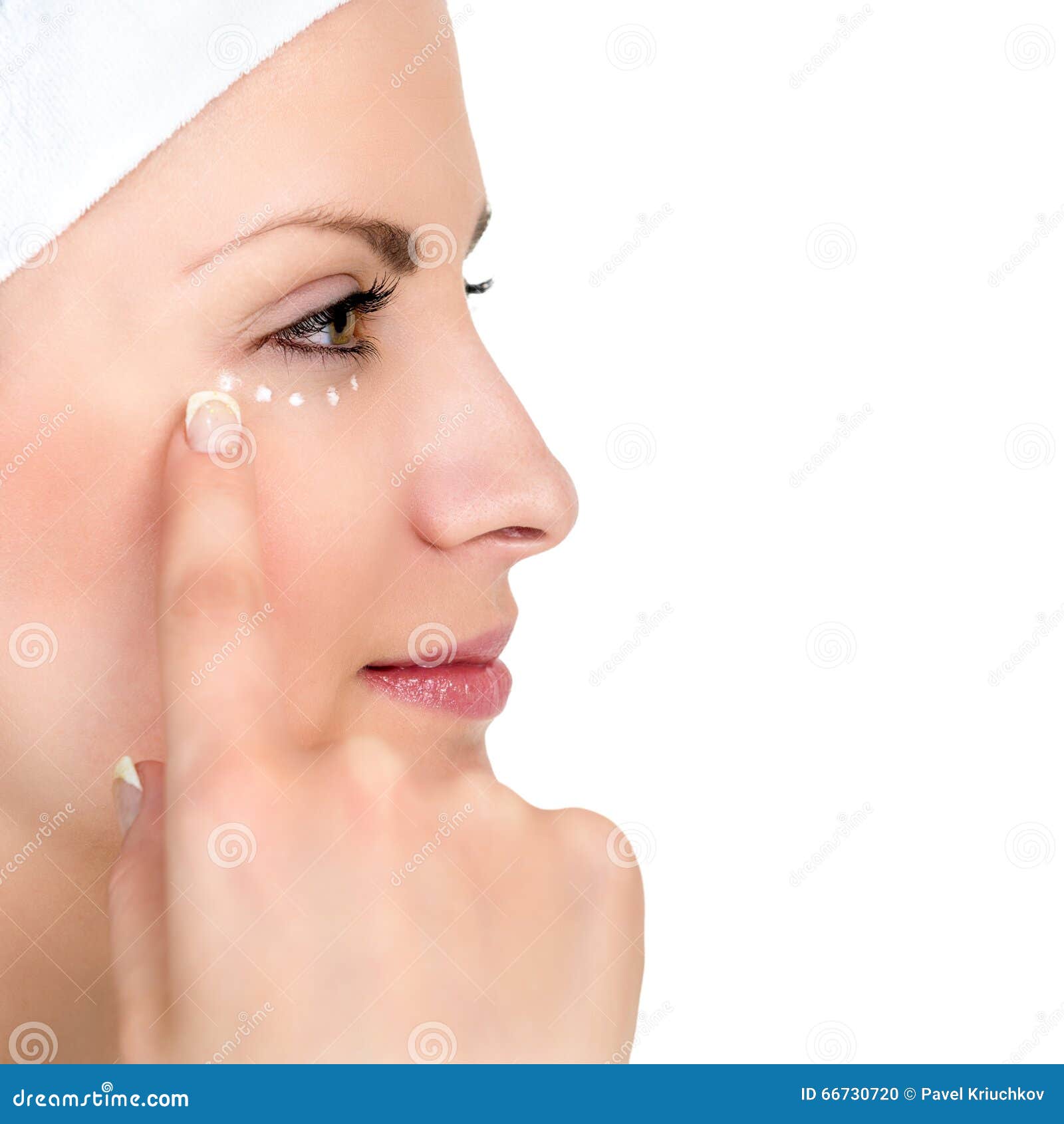 Caring for the Skin Around the Eyes Stock Photo - Image of caucasian ...