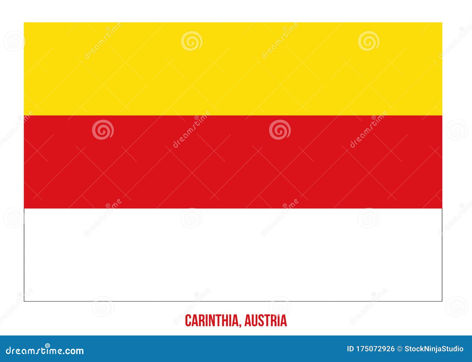 Carinthia Flag Vector Illustration on White Background. States Flag of ...