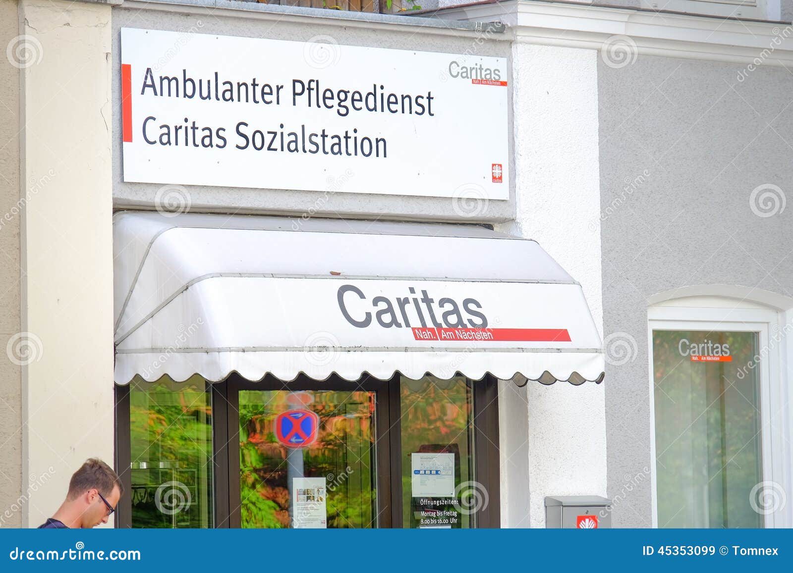 Caritas welfare center editorial stock image. Image of space - 45353099