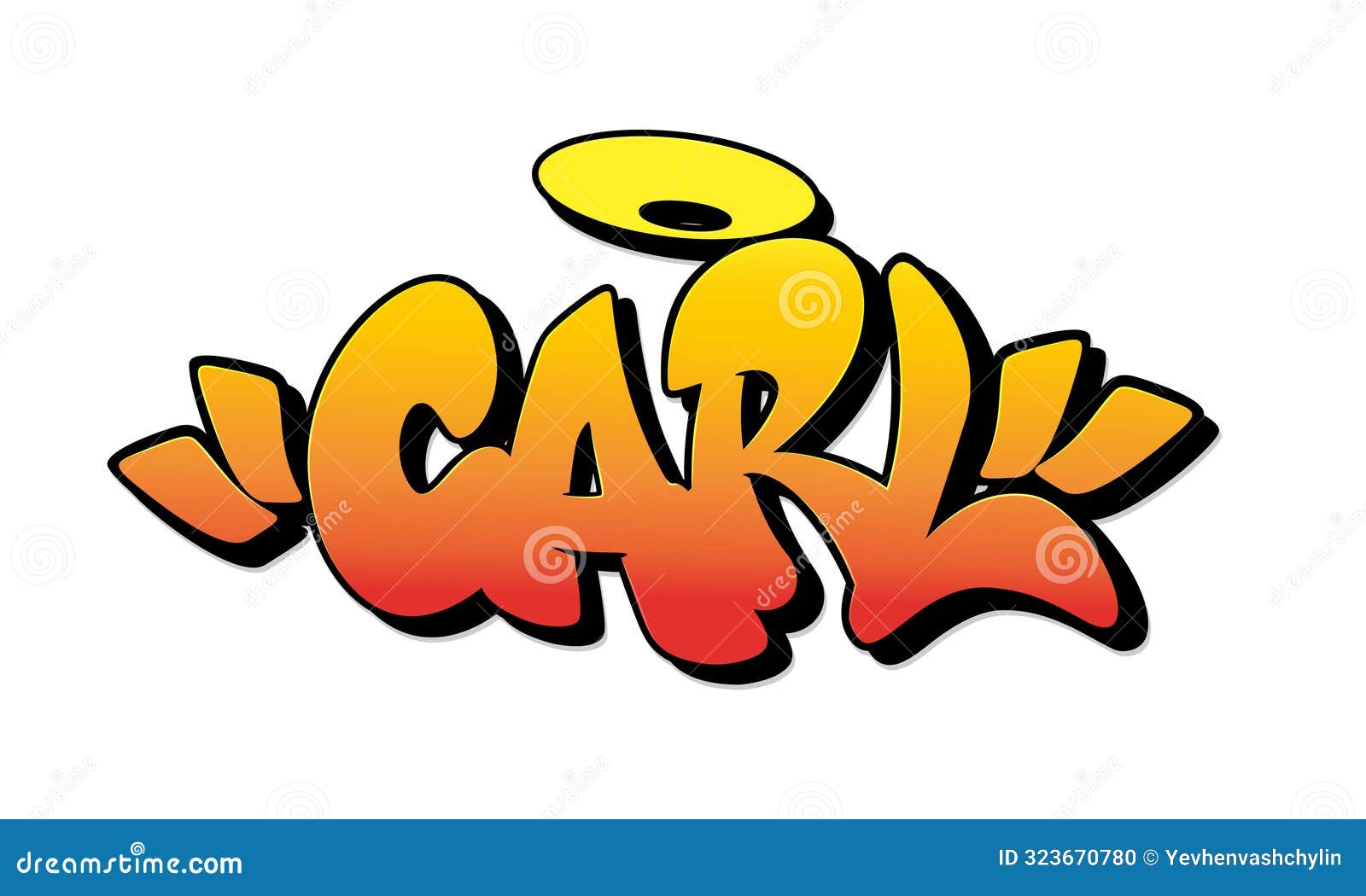Carl Name in Graffiti Style. Vector Illustration. Stock Vector ...