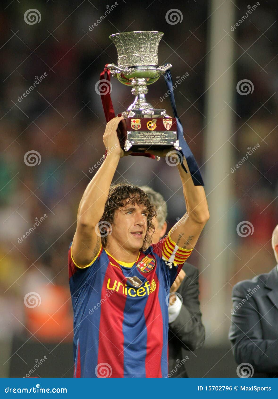 Carles Puyol of Barcelona editorial photo. Image of captain - 15702796