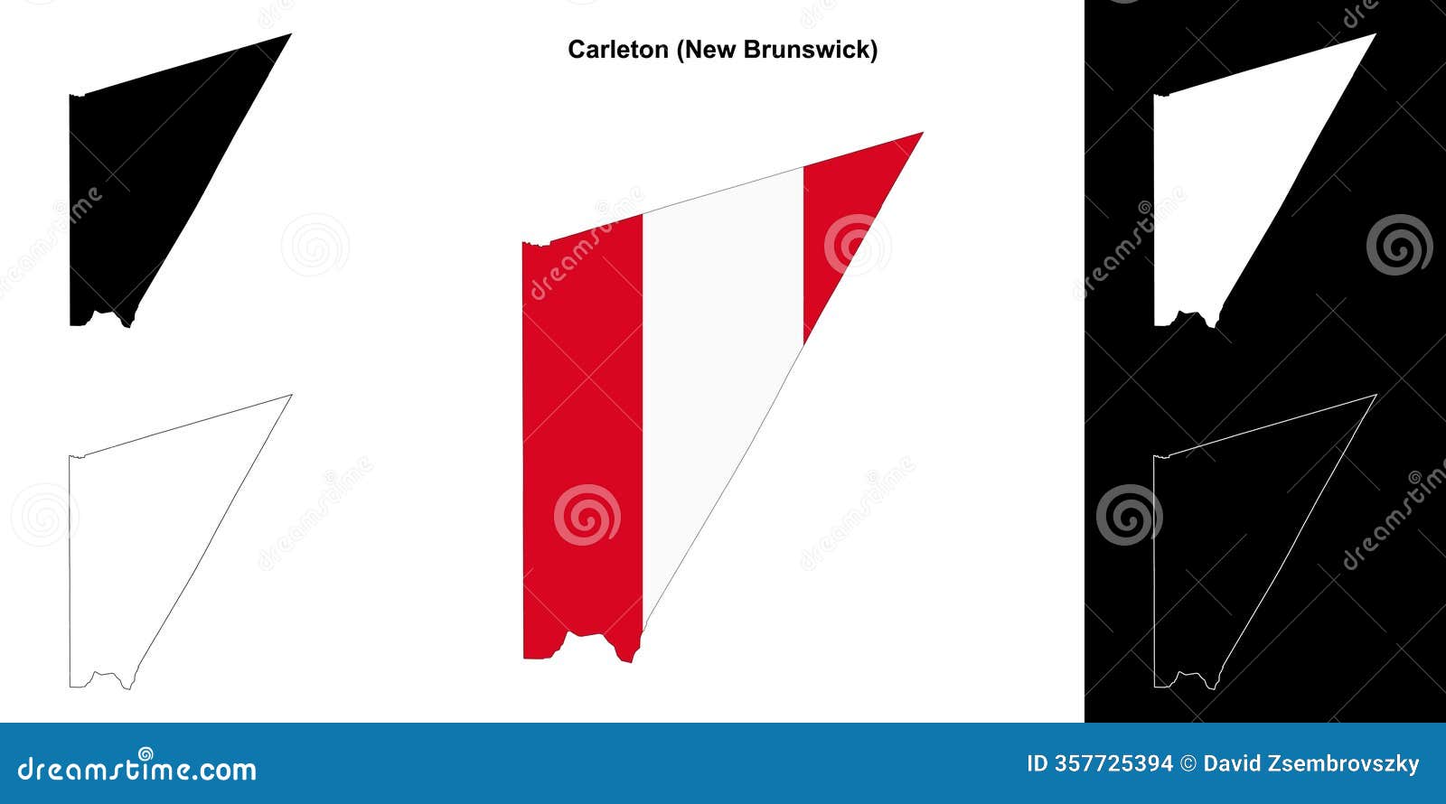 Carleton outline map stock illustration. Illustration of vector - 357725394
