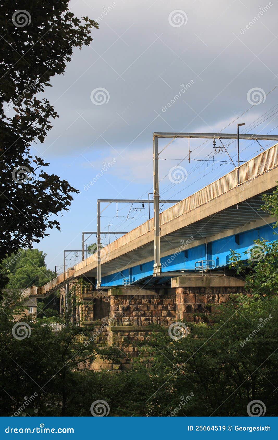 Carlisle Bridge, Lancaster, England Stock Image - Image of electric ...