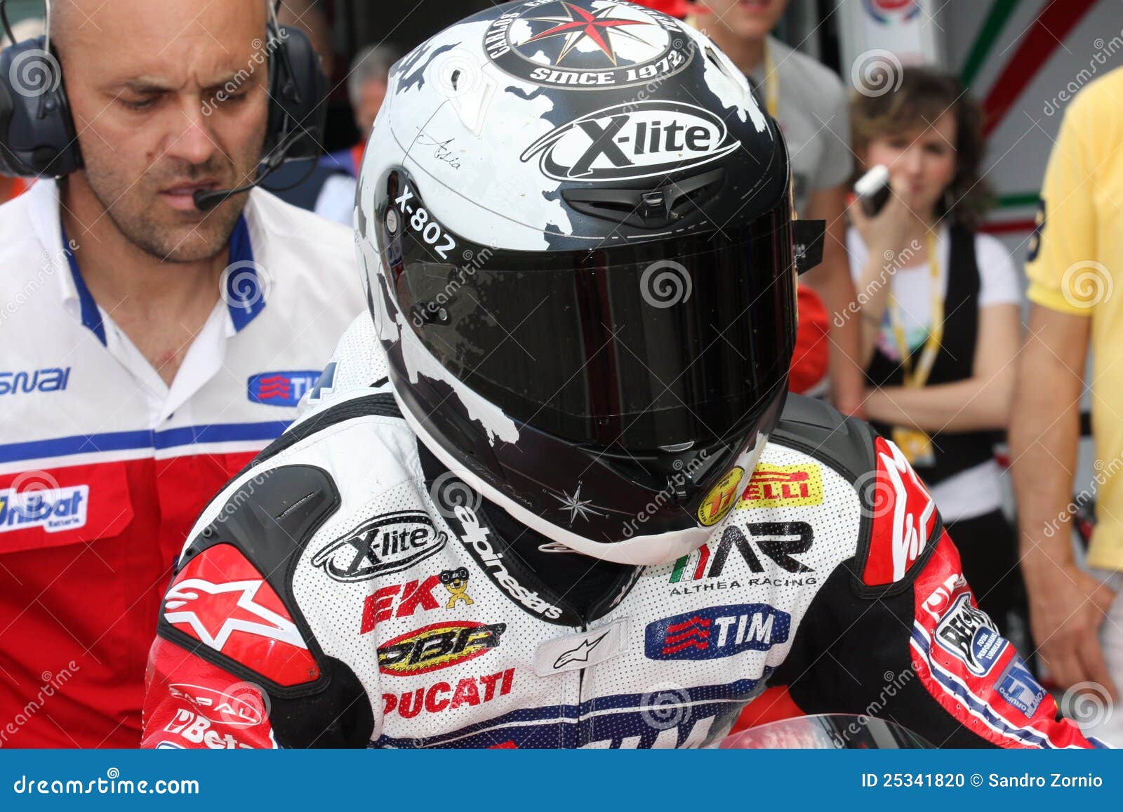 Carlos Checa - Ducati 1098R - Althea Racing Editorial Image - Image of ...