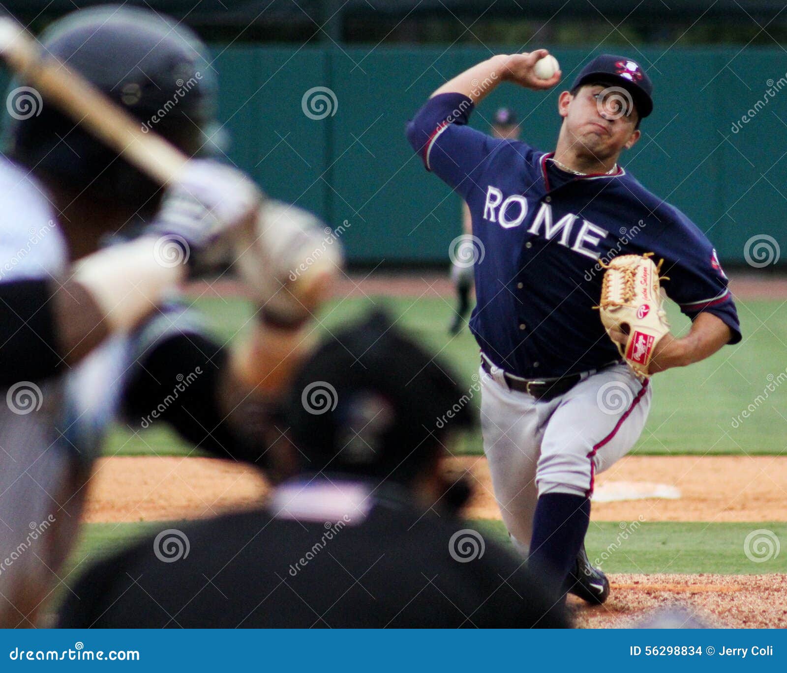 Carlos Salazar, Rome Braves Editorial Stock Image - Image of salazar ...