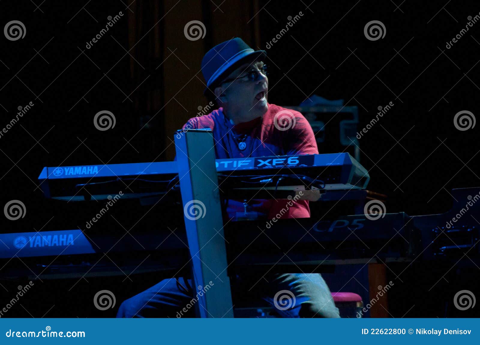 Carlos Santana S Band: David K. Mathews Editorial Image - Image of ...