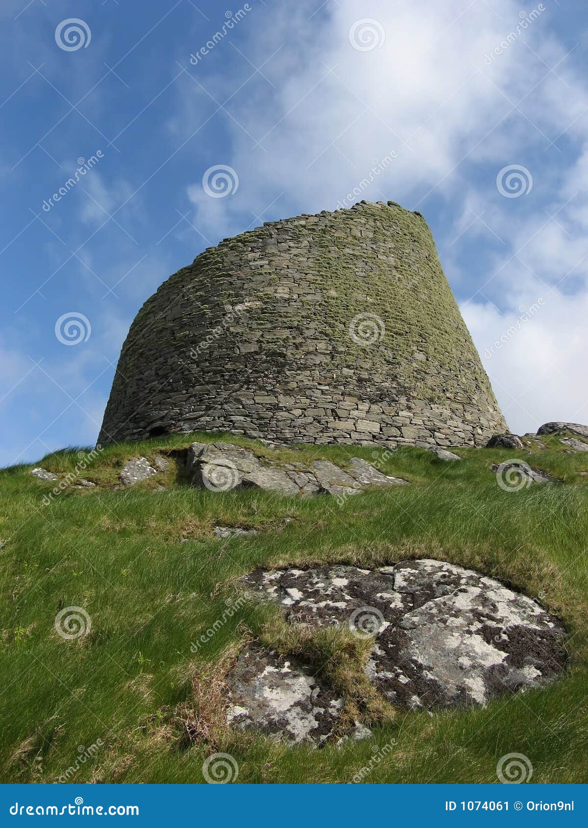 Carloway Broch stock image. Image of wall, scotland, grass - 1074061