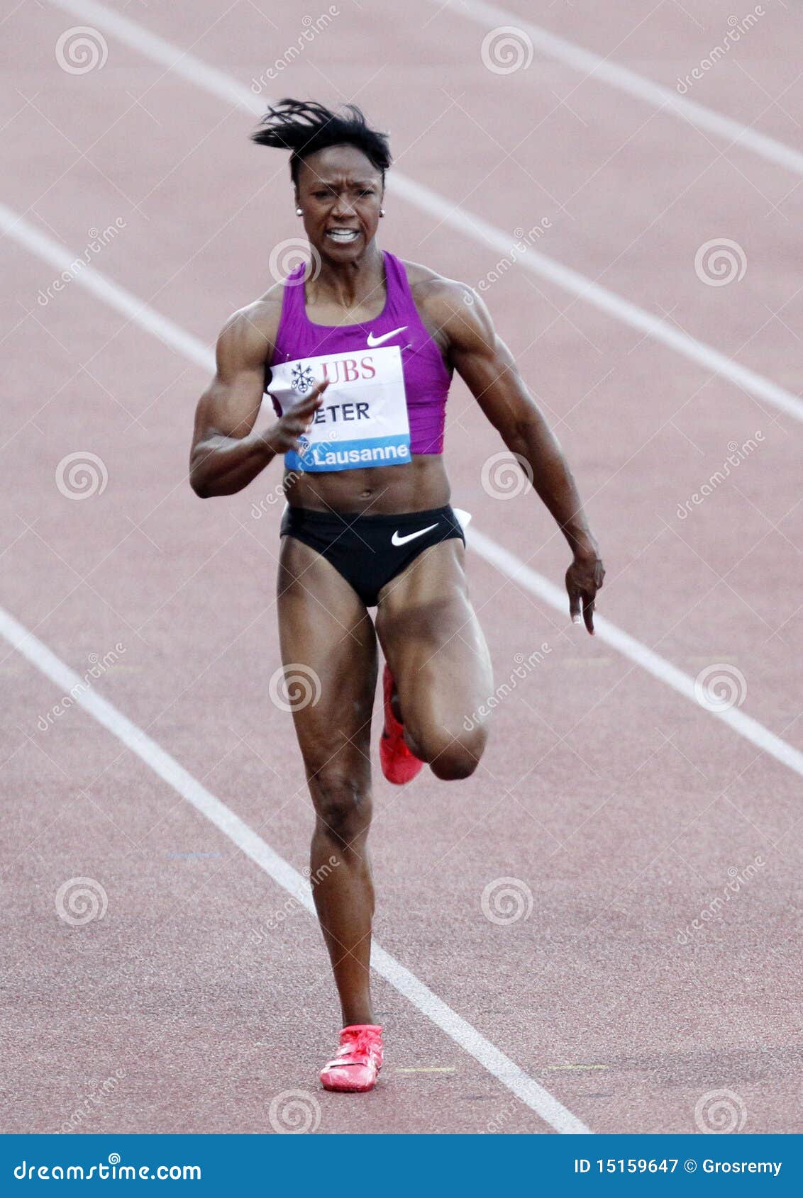 Carmelita Jeter (USA) editorial photography. Image of energy - 15159647