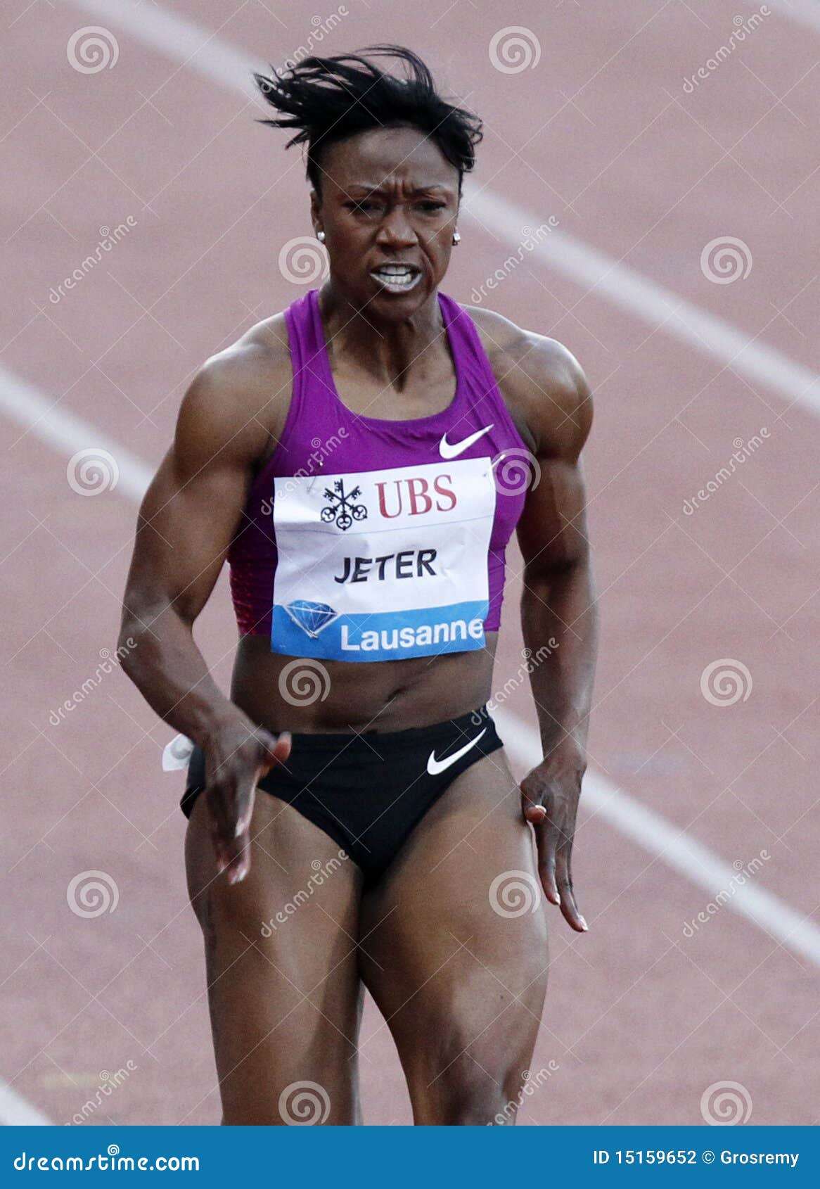 Carmelita Jeter (USA) editorial photography. Image of action - 15159652