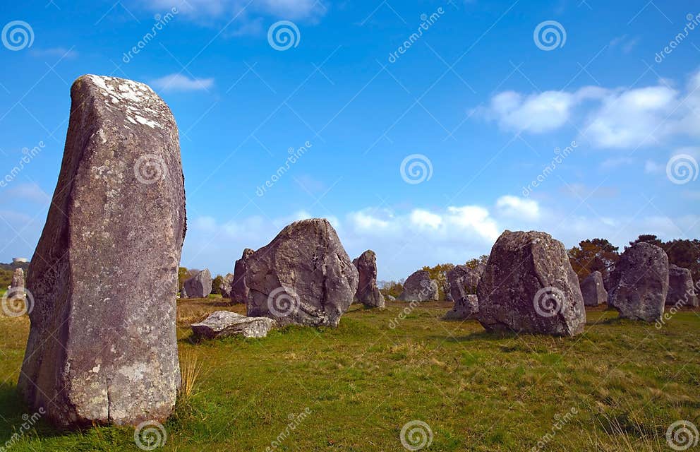Carnac stock image. Image of stones, traditional, neolithic - 25242541