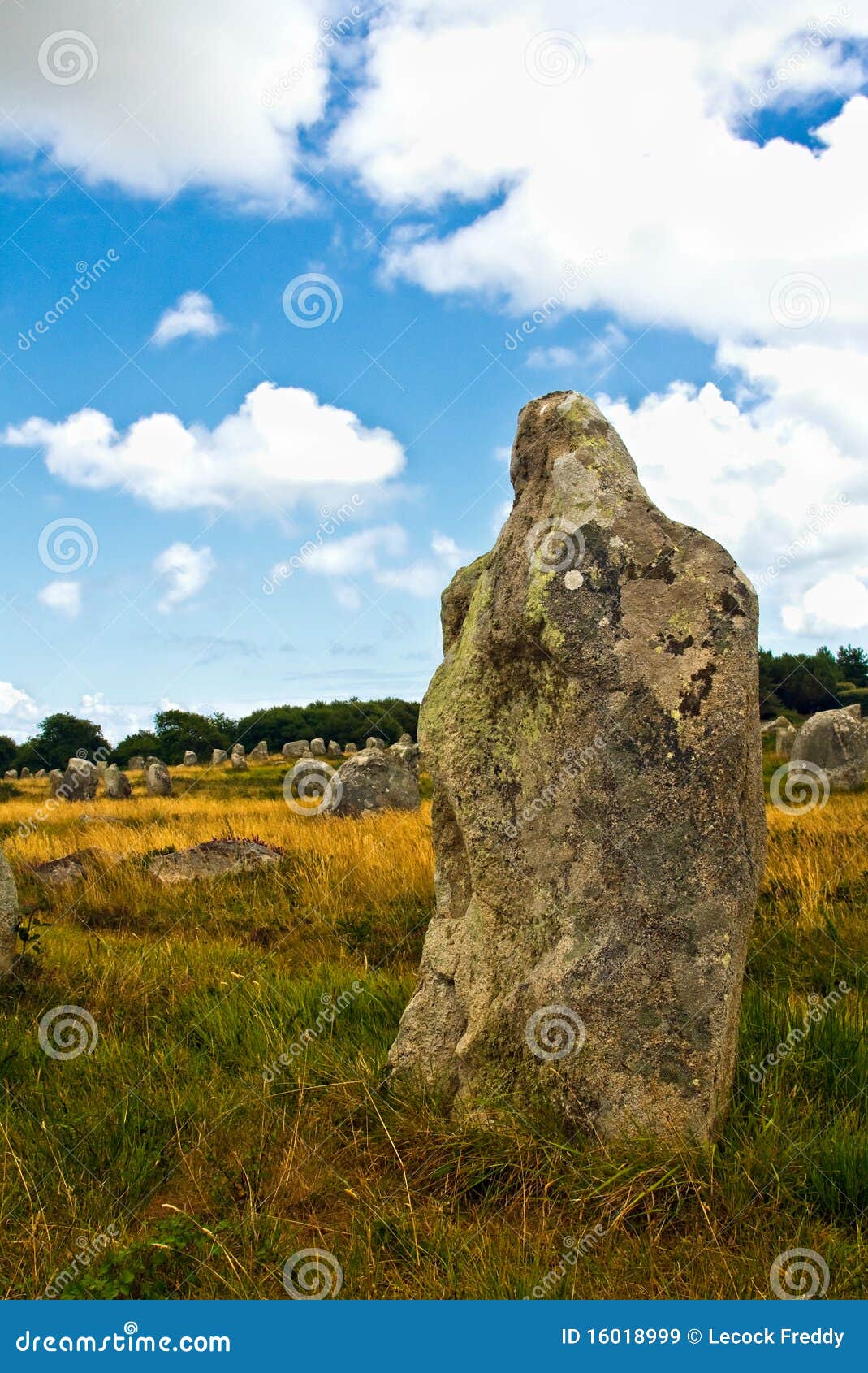 Carnac menhir stock image. Image of ancient, history - 16018999