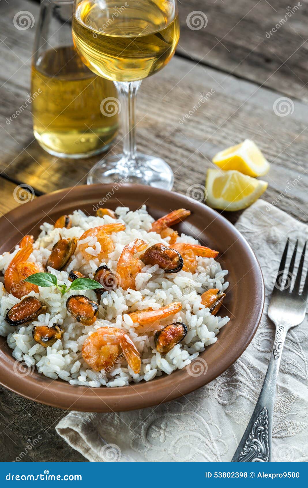 Carnaroli Rice with Seafood Stock Photo - Image of cooked, dish: 53802398