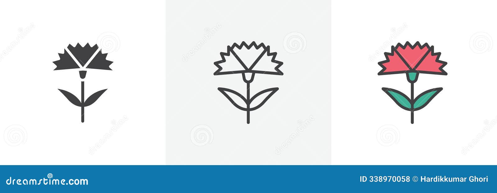 Carnation Icon. Trendy Carnation Logo Concept On White Background From ...