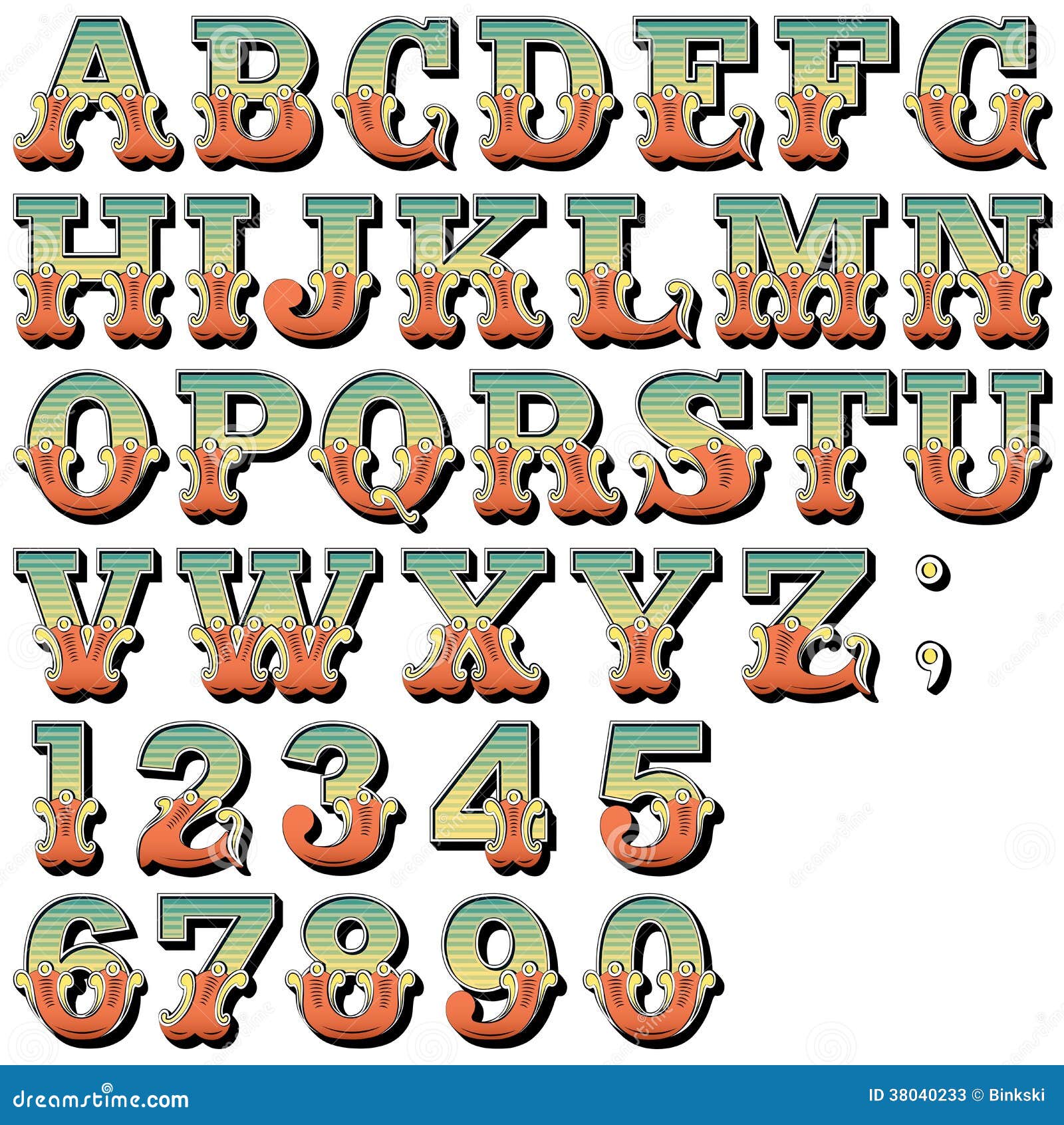 Carnaval, Circo, Letras Do Funfair Ilustração do Vetor - Ilustração de ...