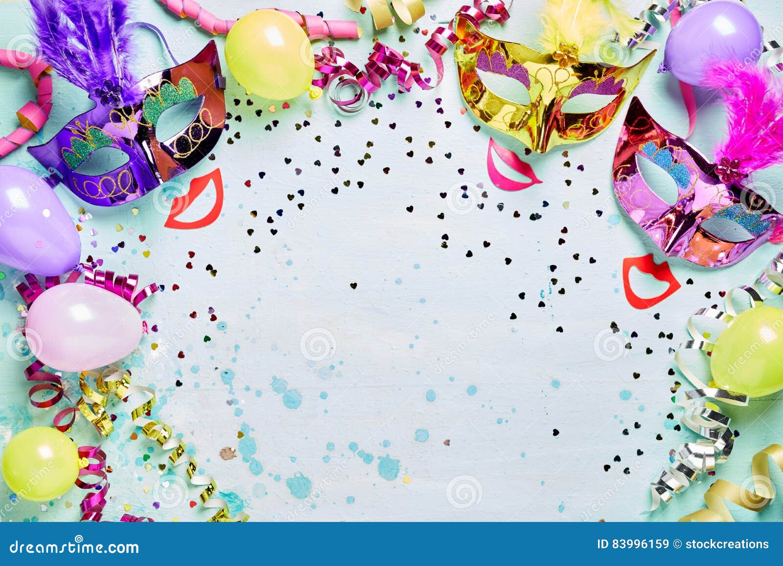 Carnaval D'amusement, Mascarade Ou Cadre De Mardi Gras Image stock ...
