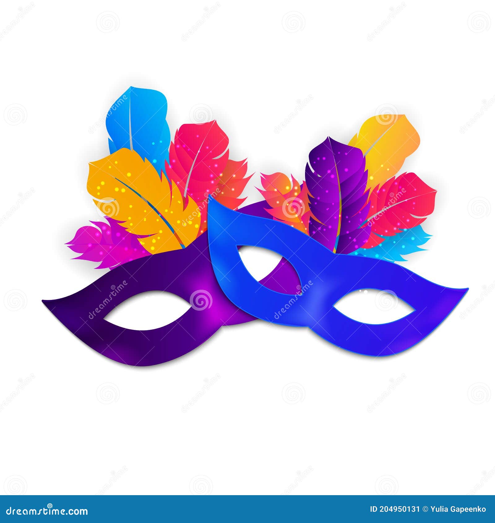 Carnaval Mask Thin Line Icon. Halloween Mask Vector Illustration ...