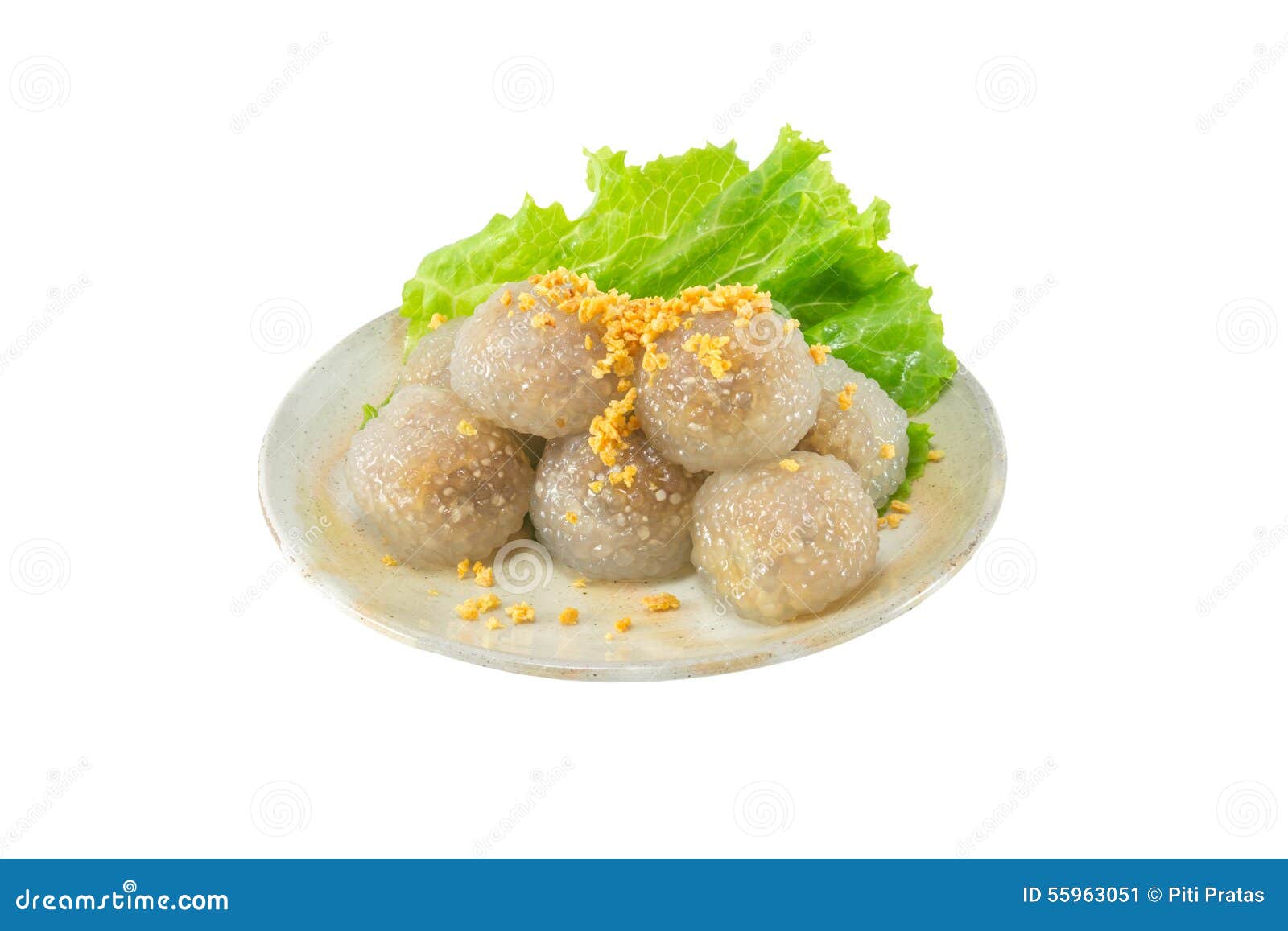 Carne De Porco Das Tapiocas Isolada Imagem de Stock - Imagem de ...