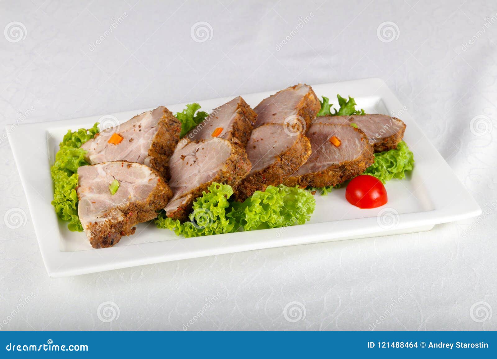 Carne De Vaca Cocida Al Horno Foto de archivo - Imagen de bistec ...