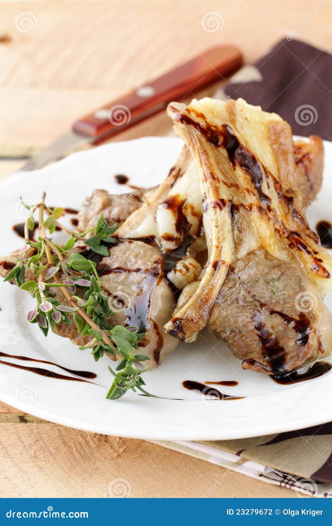 Carne Preparada Do Cordeiro Foto de Stock - Imagem de gourmet, cordeiro ...