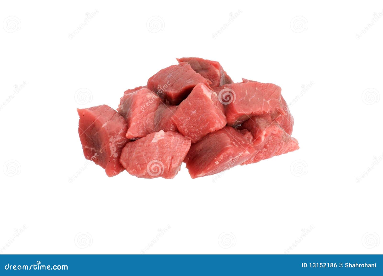 Carne rossa del cubo magro fotografia stock. Immagine di magra - 13152186