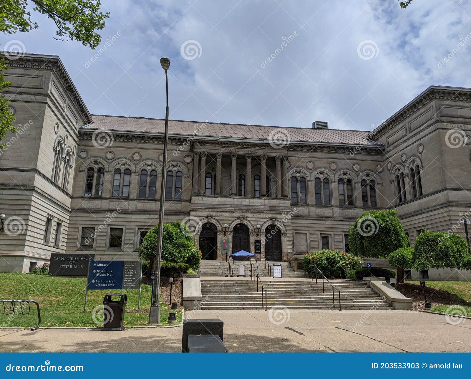 Carnegie Library Pittsburgh Editorial Stock Photo - Image of mansion ...