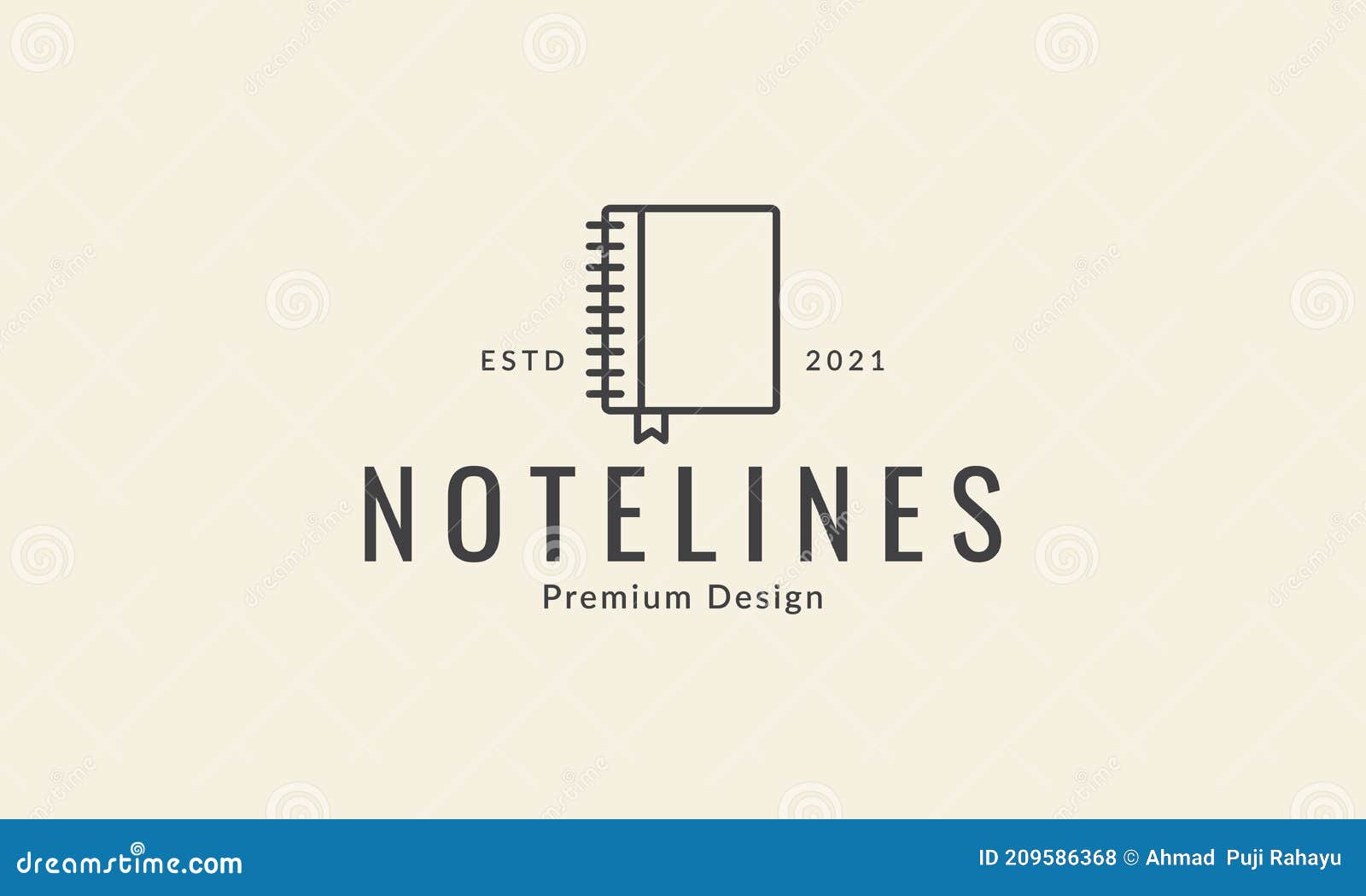 Carnet De Notes Moderne Ligne Simple Logo Vectoriel Symbole Graphique ...