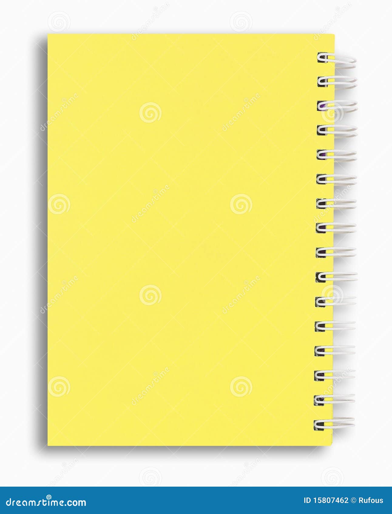 Carnet jaune de couleur photo stock. Image du agenda - 15807462