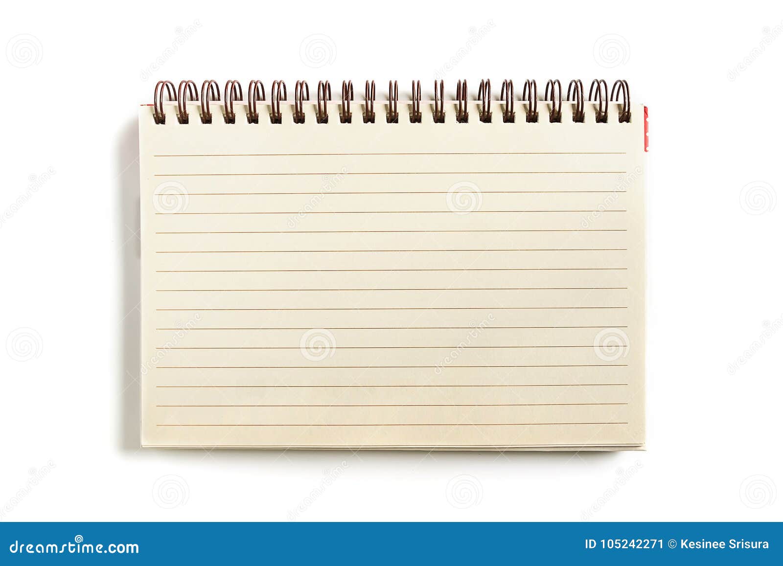 Carnet Ou Bloc-notes Vide Avec La Ligne Papier De Guide Image stock ...