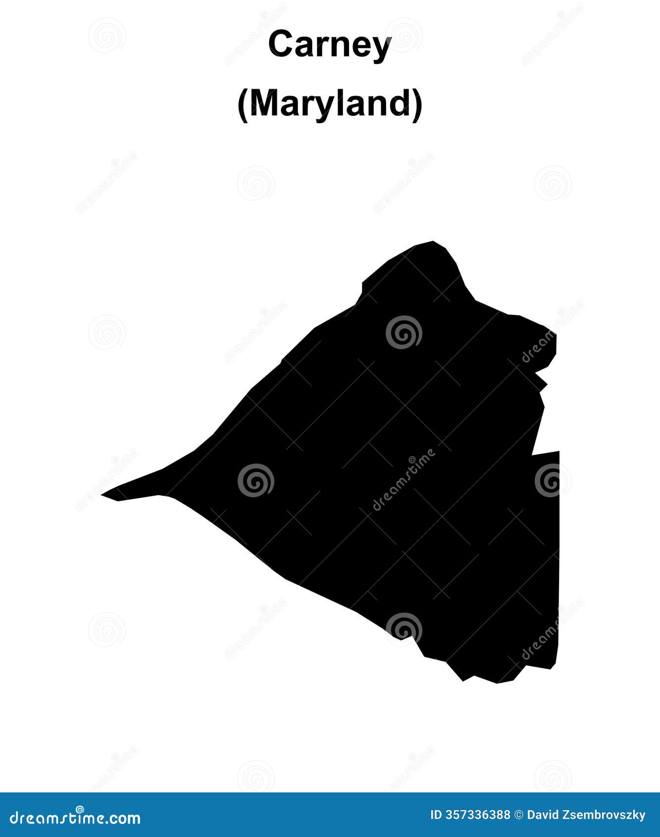 Carney outline map stock illustration. Illustration of territory ...