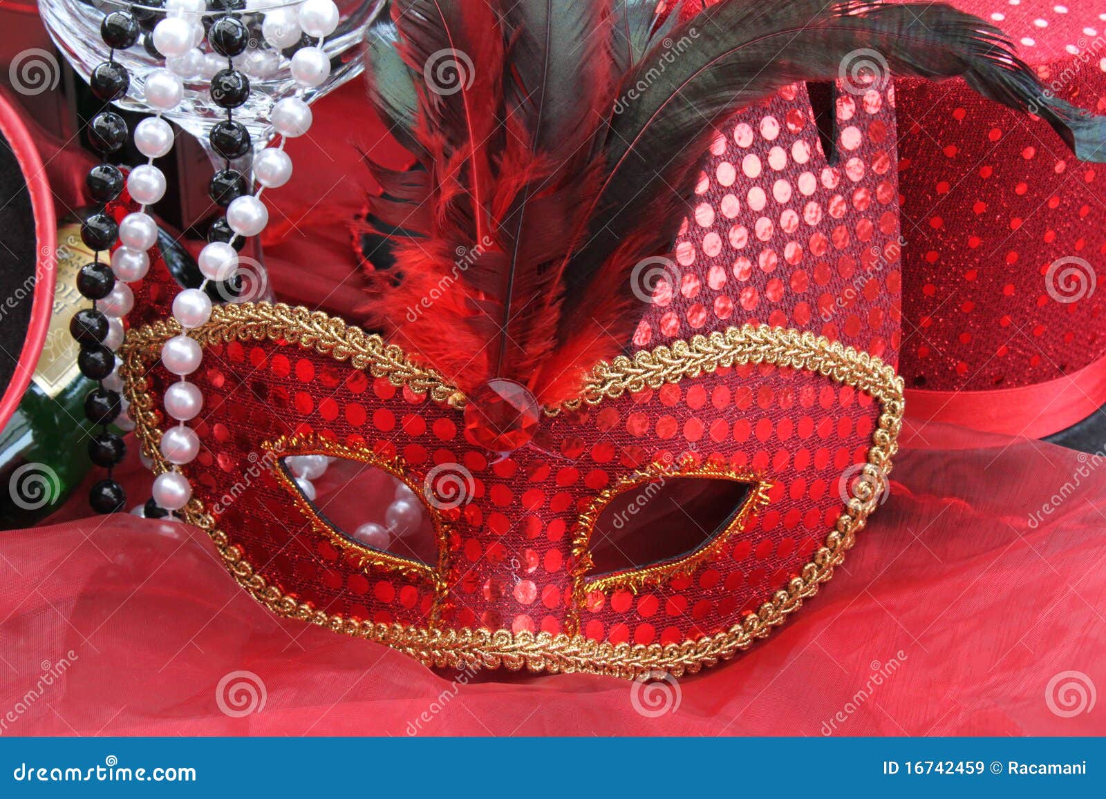 Carnival accessories stock image. Image of venetian, items - 16742459