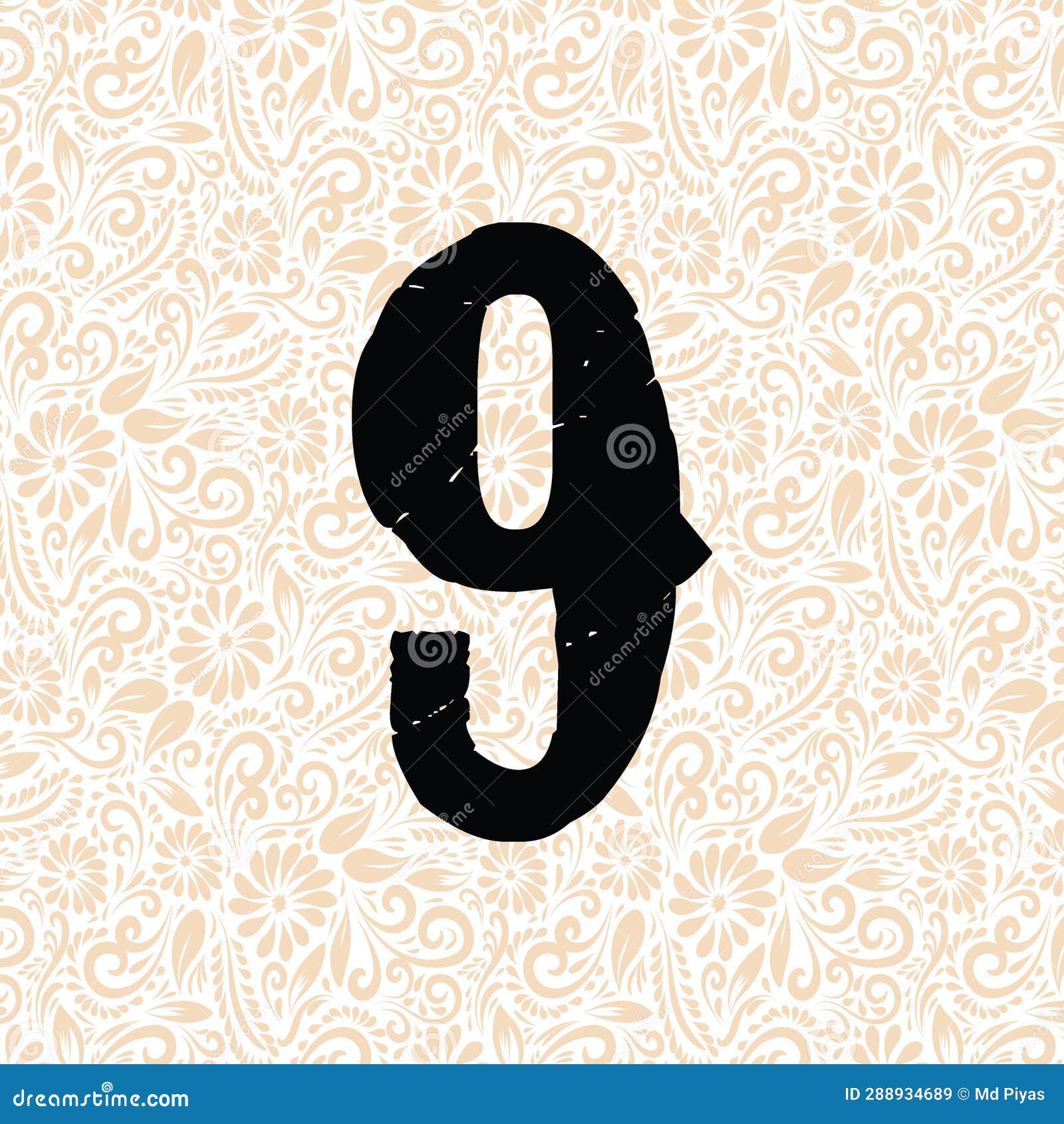 Carnival Alphabet 9 , Black Alphabet Vector, Alphabet Vector Stock ...