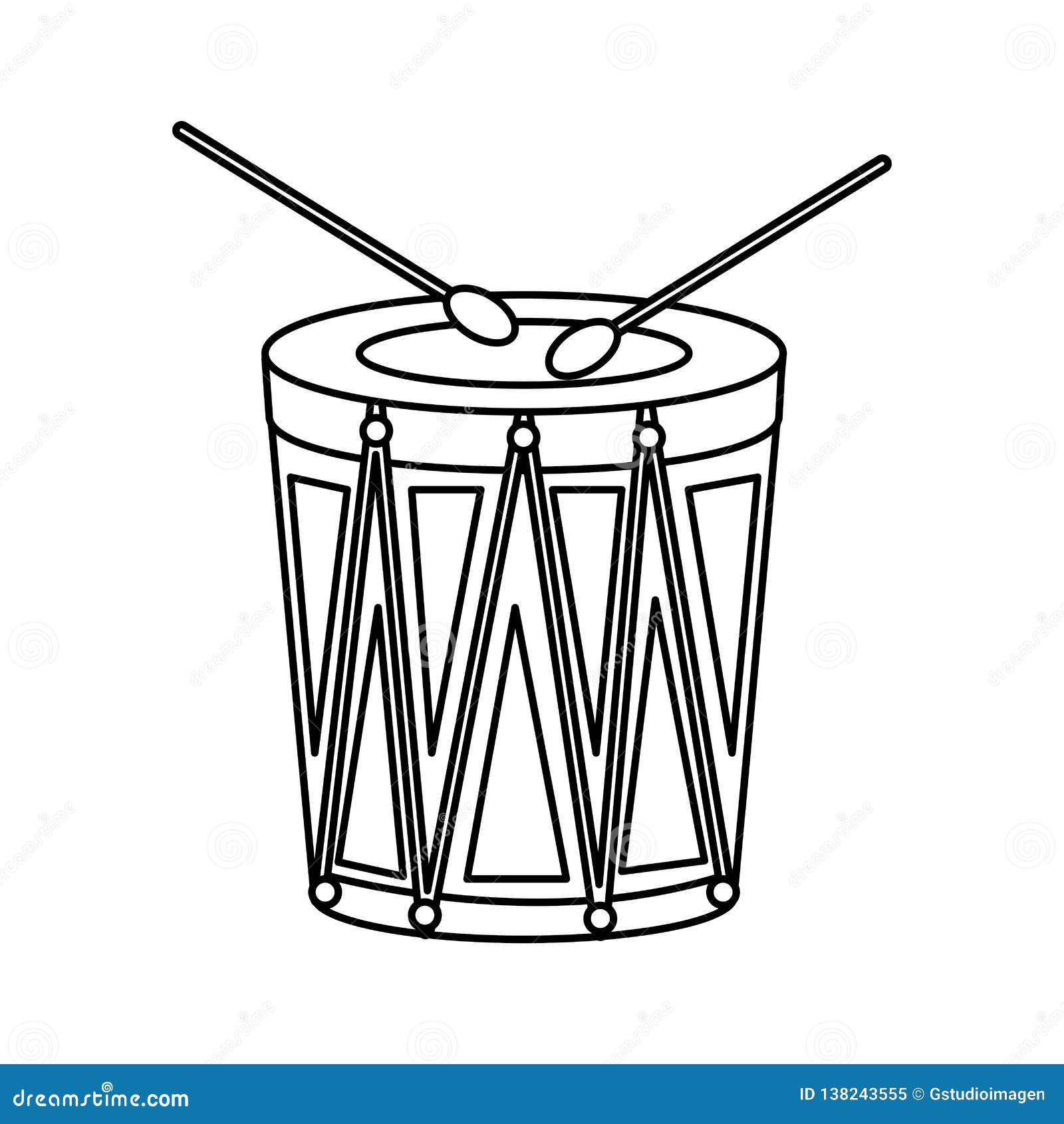 Carnival Bongo Instrument Icon Stock Vector - Illustration of ...