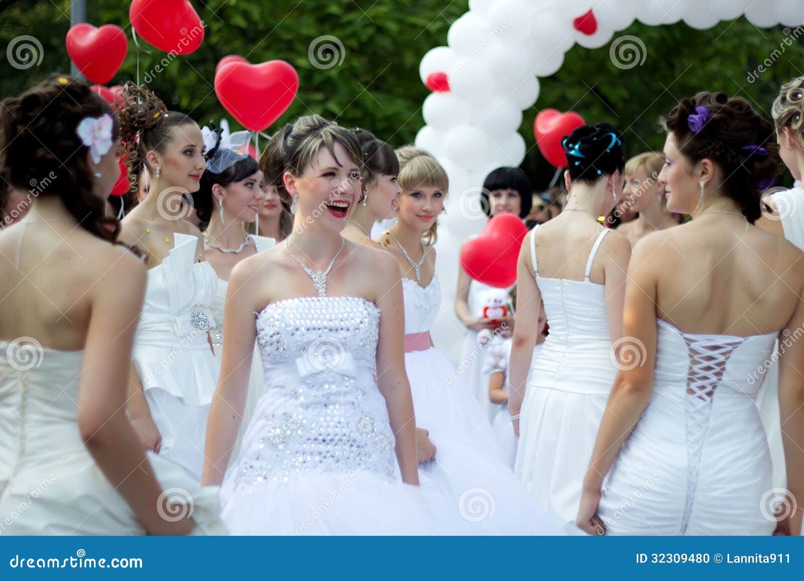 Carnival brides editorial image. Image of holiday, smiles - 32309480
