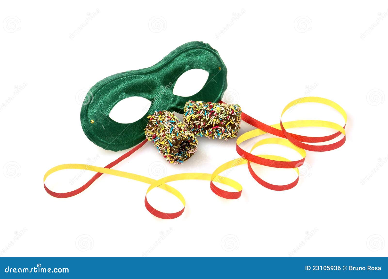 Carnival cakes and mask stock photo. Image of yellow - 23105936