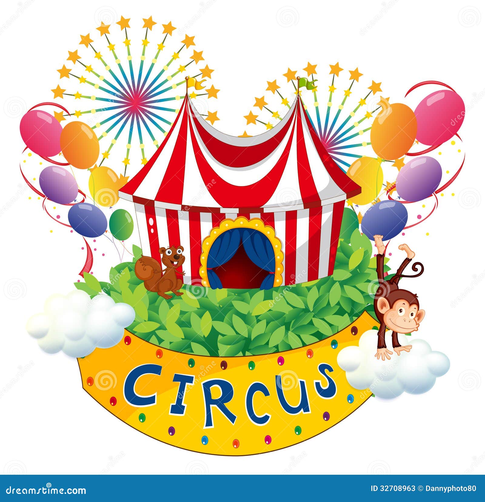 A Carnival with a Circus Signboard Stock Vector - Illustration of ... A Carnival with a Circus Signboard Stock Vector - Illustration of ...