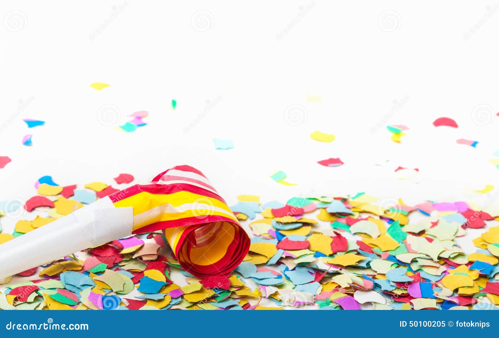 Carnival, Confetti, Trumpet Stock Image - Image of isolated, merry ...
