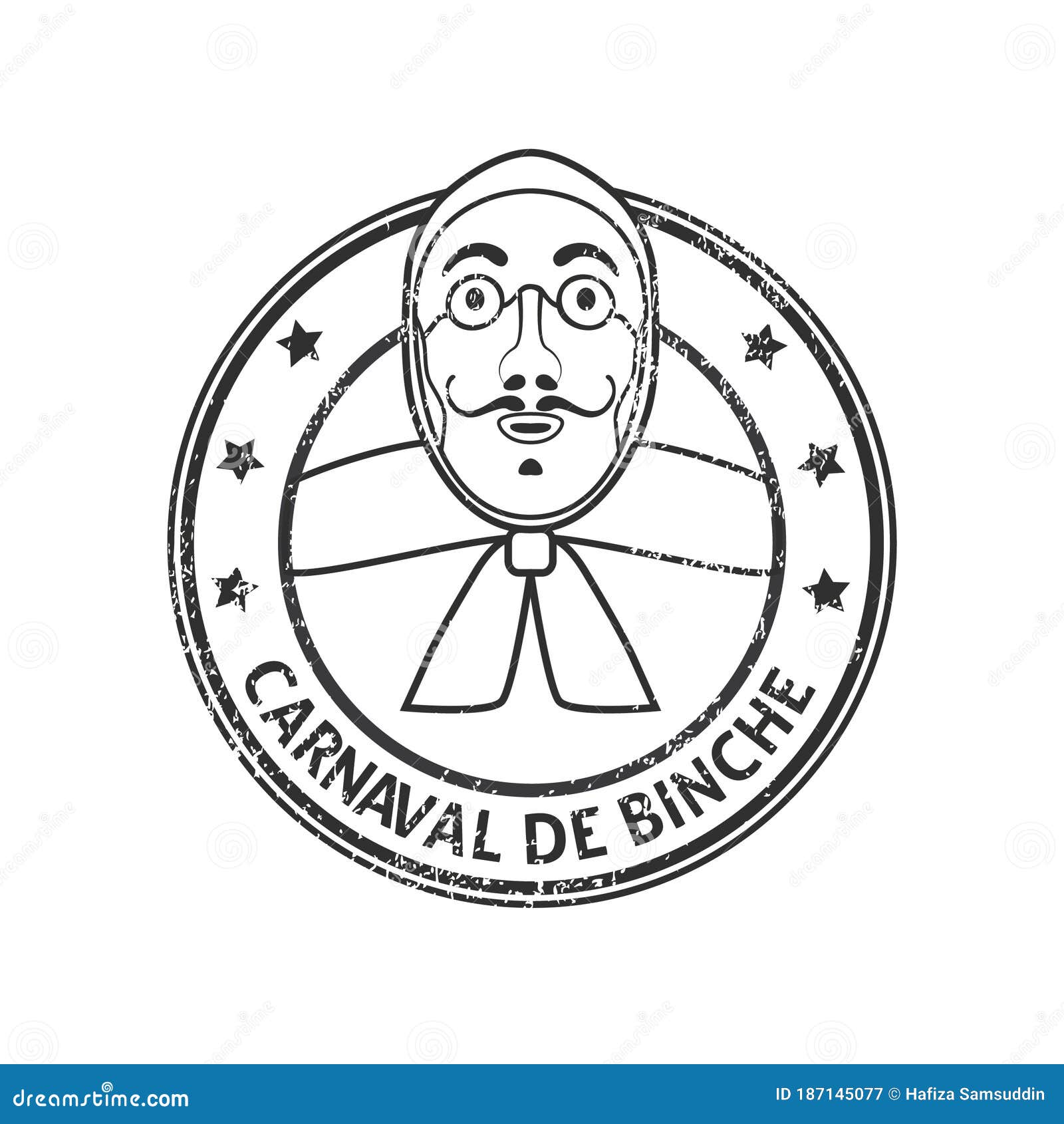 Binche Of Belgium Flag Waving Isolated On White Background Stock ...