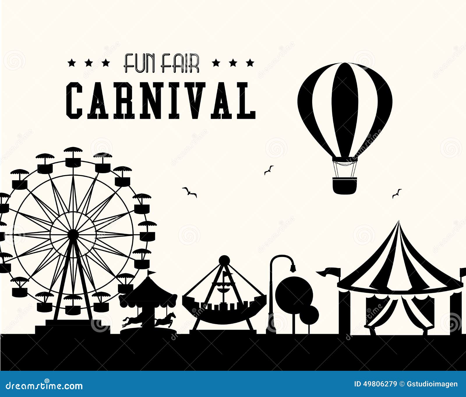 Circus Skyline Silhouette