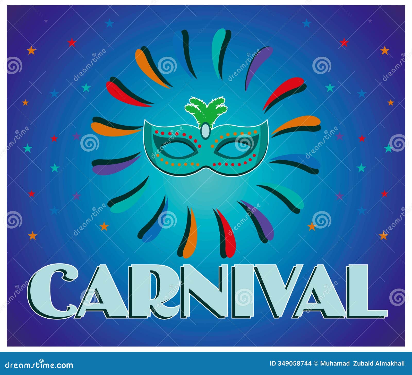 Carnival Design Suitable for Carnival Events. Flat Vector Modern Stock ...