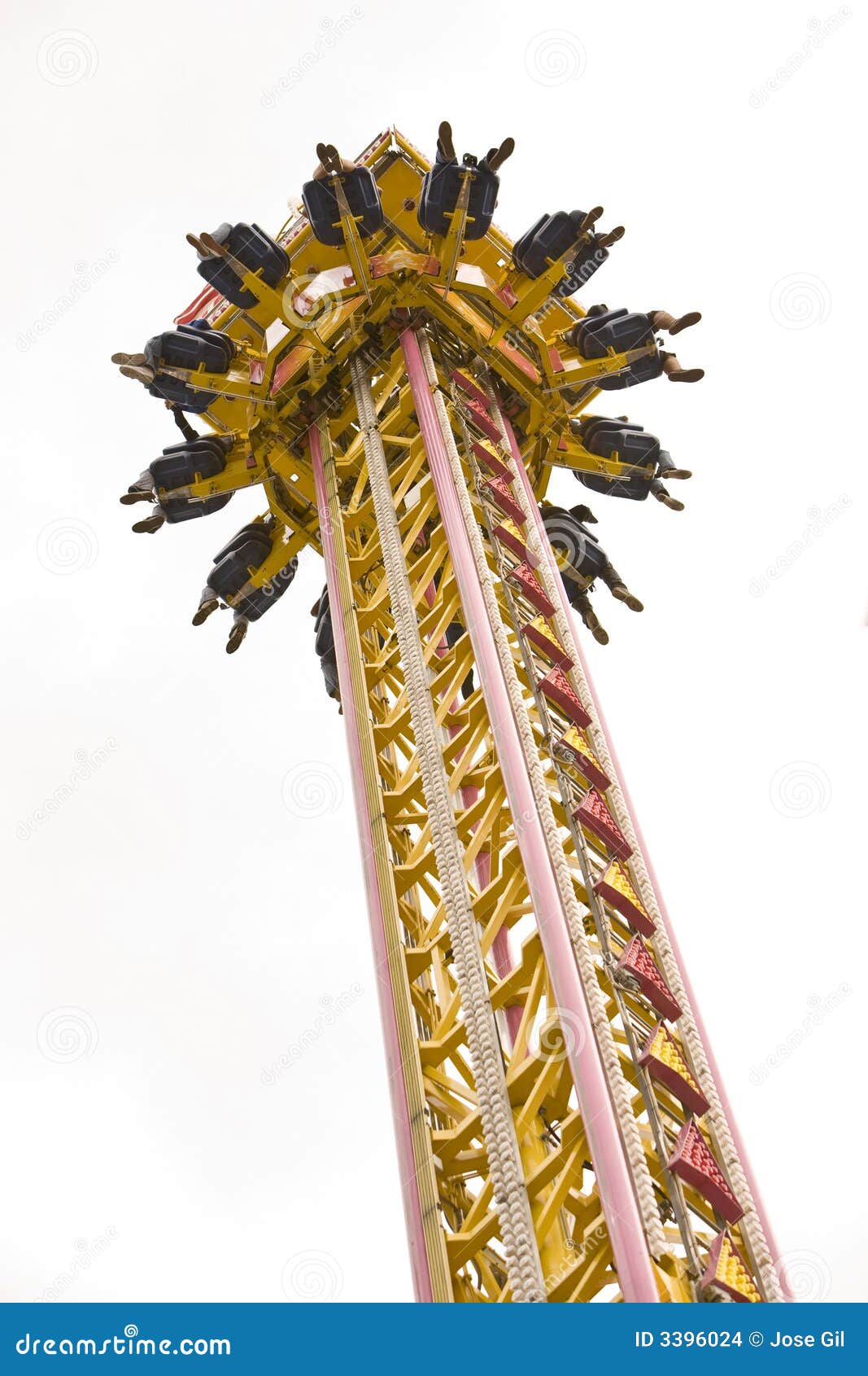 Carnival Drop Ride stock photo. Image of thrilling, fair - 3396024
