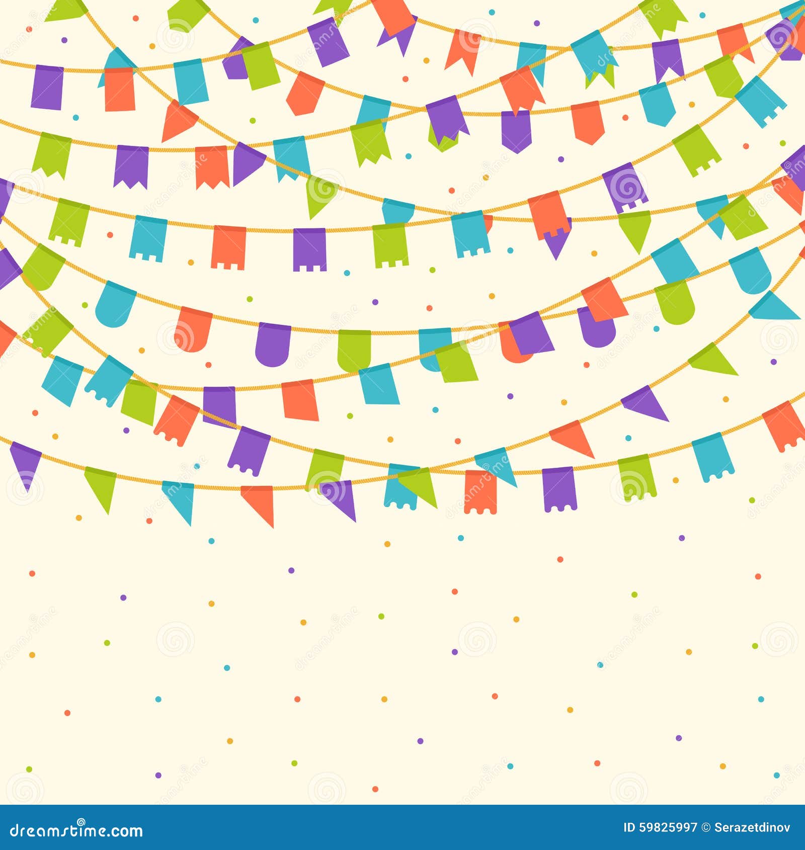 Carnival flags stock vector. Illustration of celebrate - 59825997