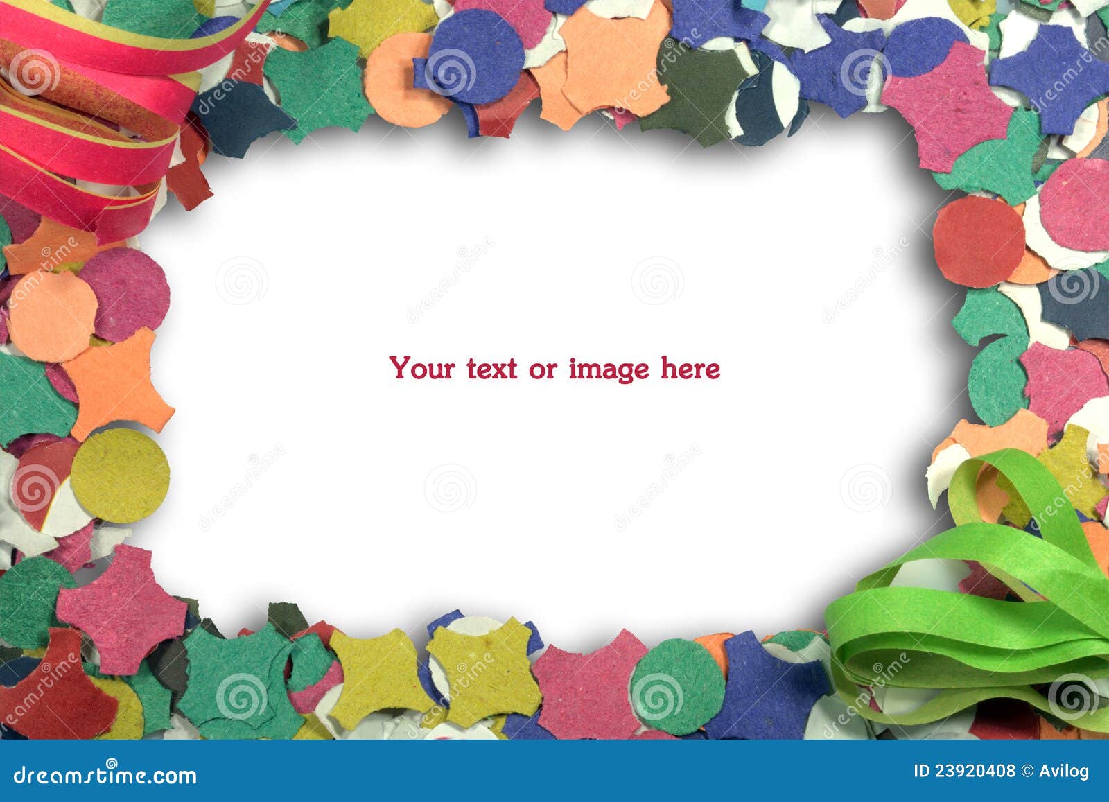 Carnival frame stock photo. Image of white, circles, streamer - 23920408