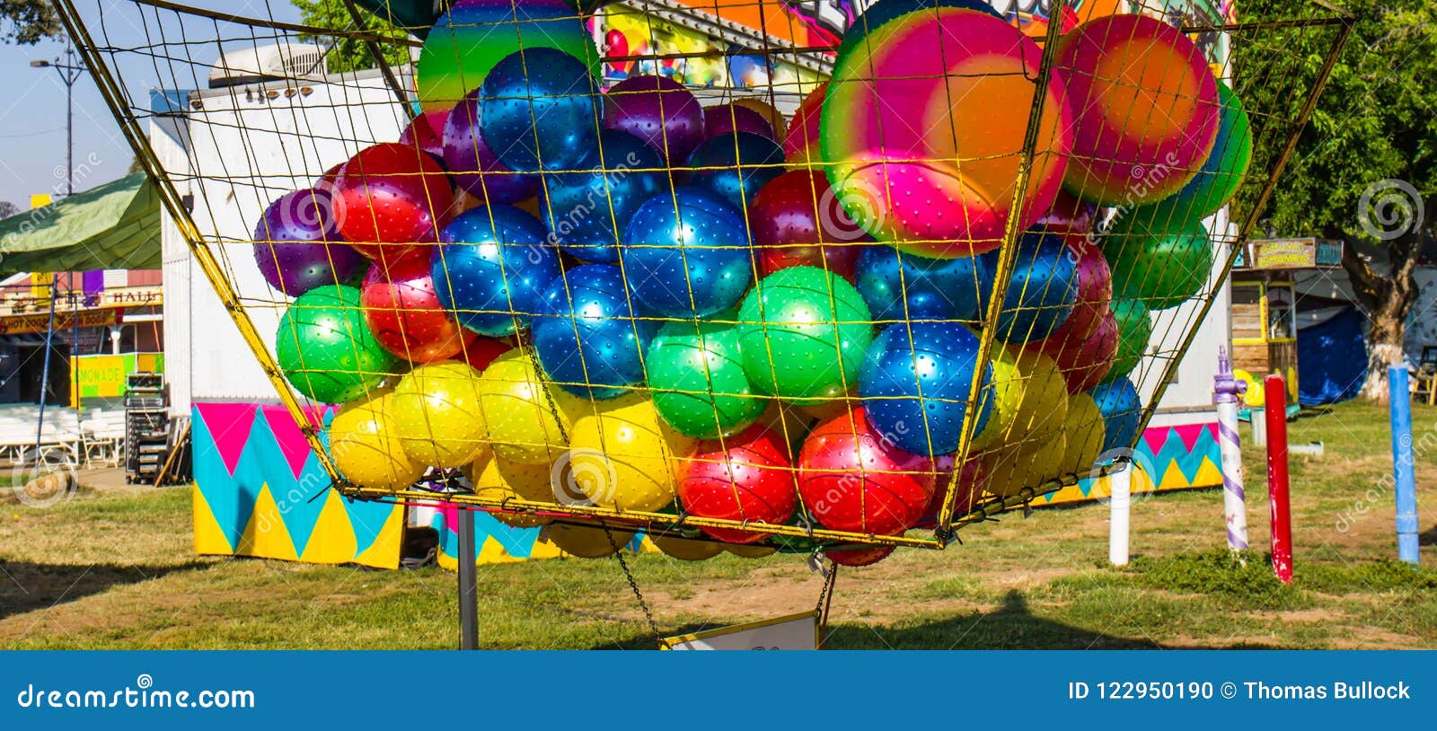 Carnival Game at Small County Fair Stock Photo - Image of holding ...