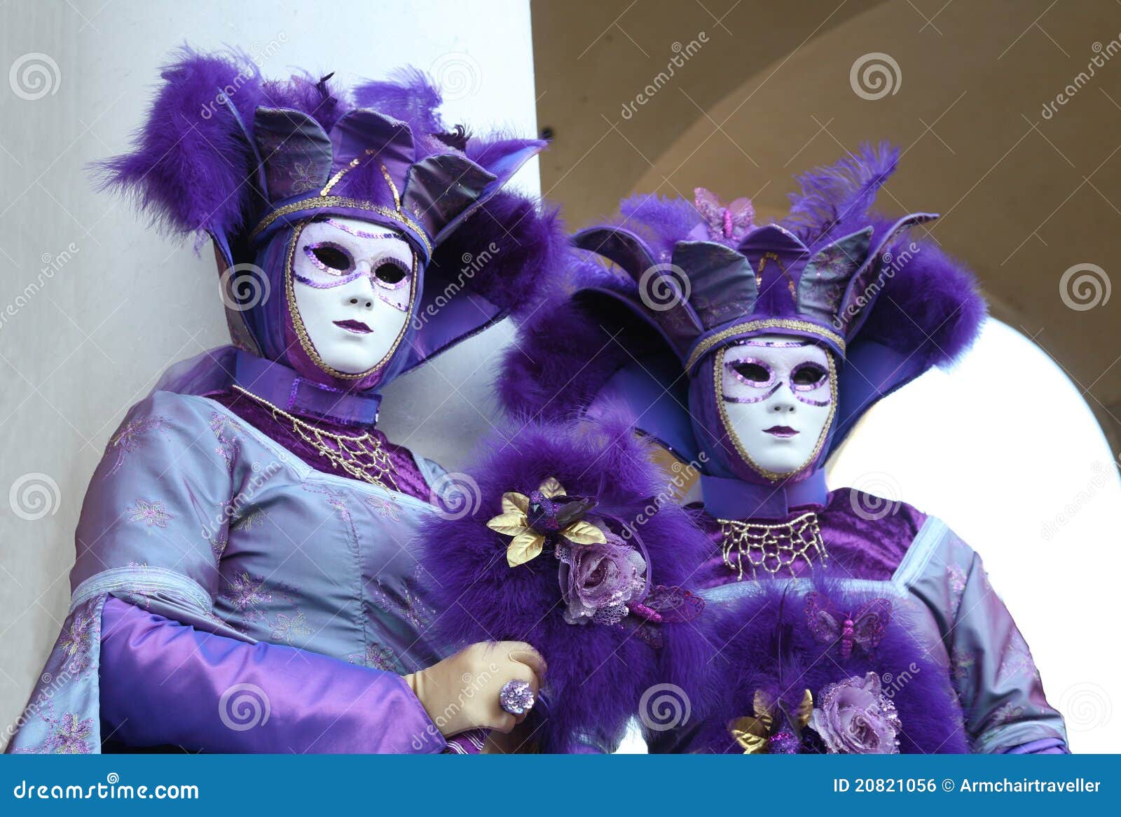 Carnival goers stock photo. Image of mask, purple, carnival - 20821056