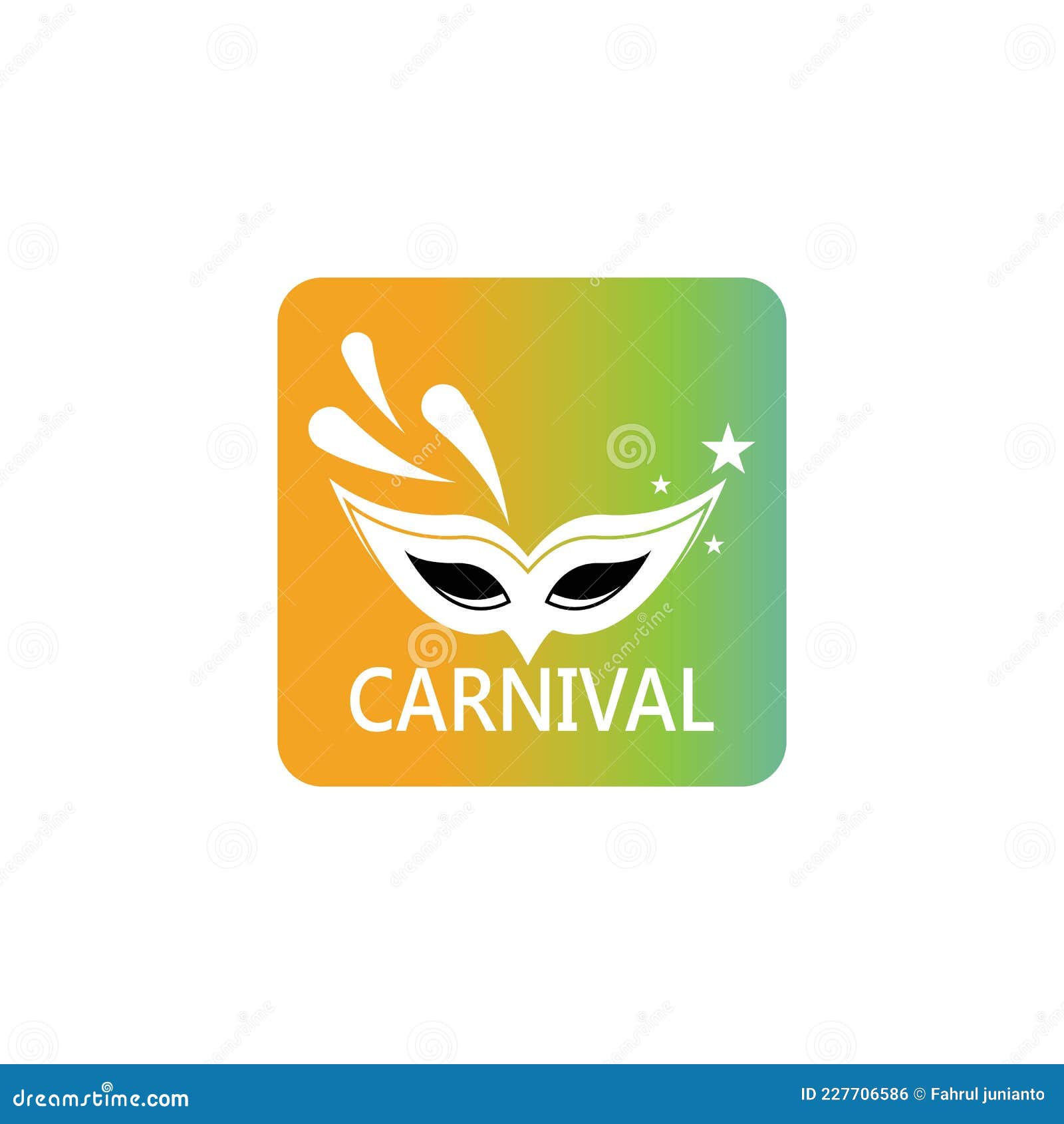 Carnival Icon and Symbol Vector Template Stock Illustration ...