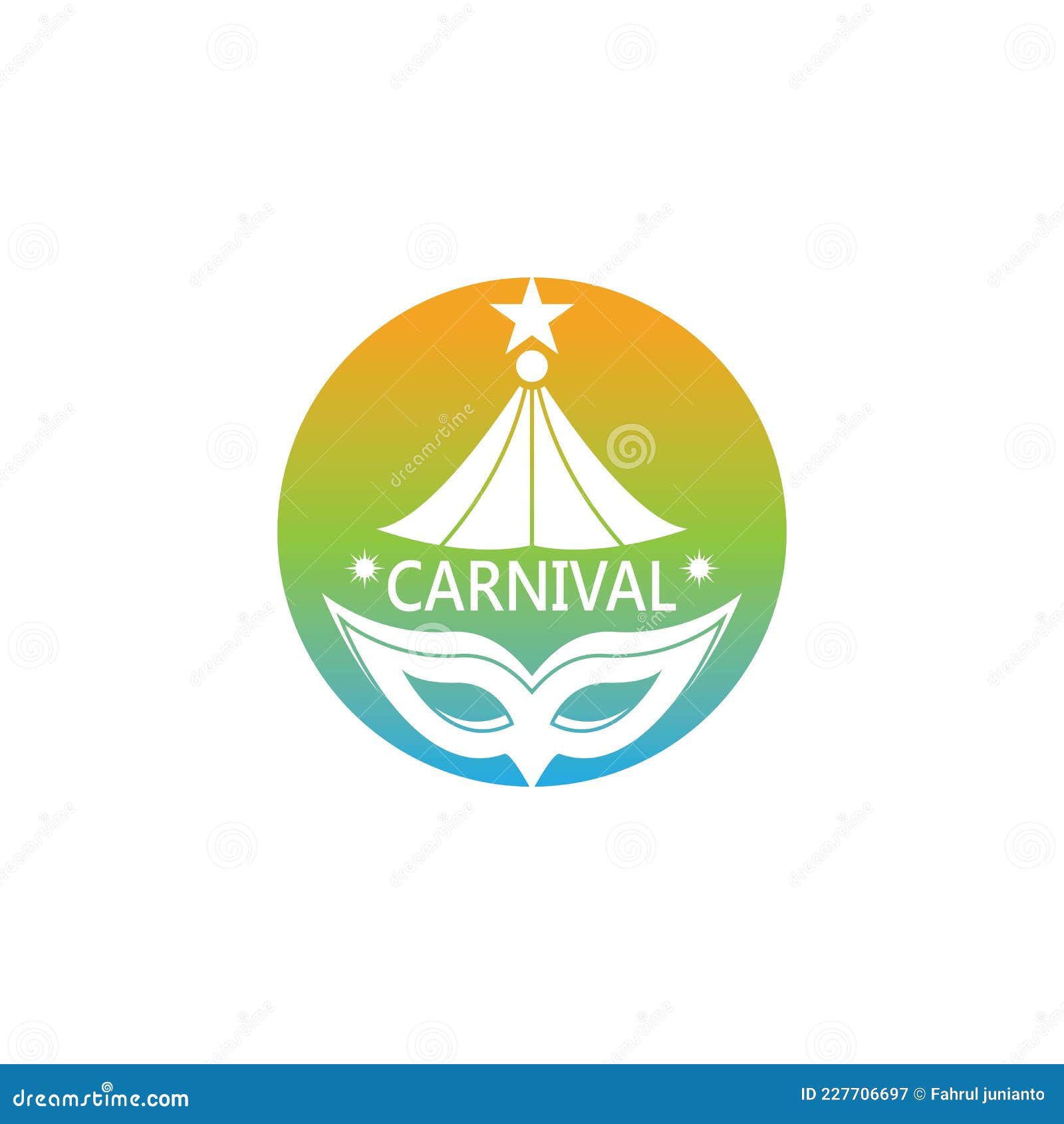 Carnival Icon and Symbol Vector Template Stock Illustration ...