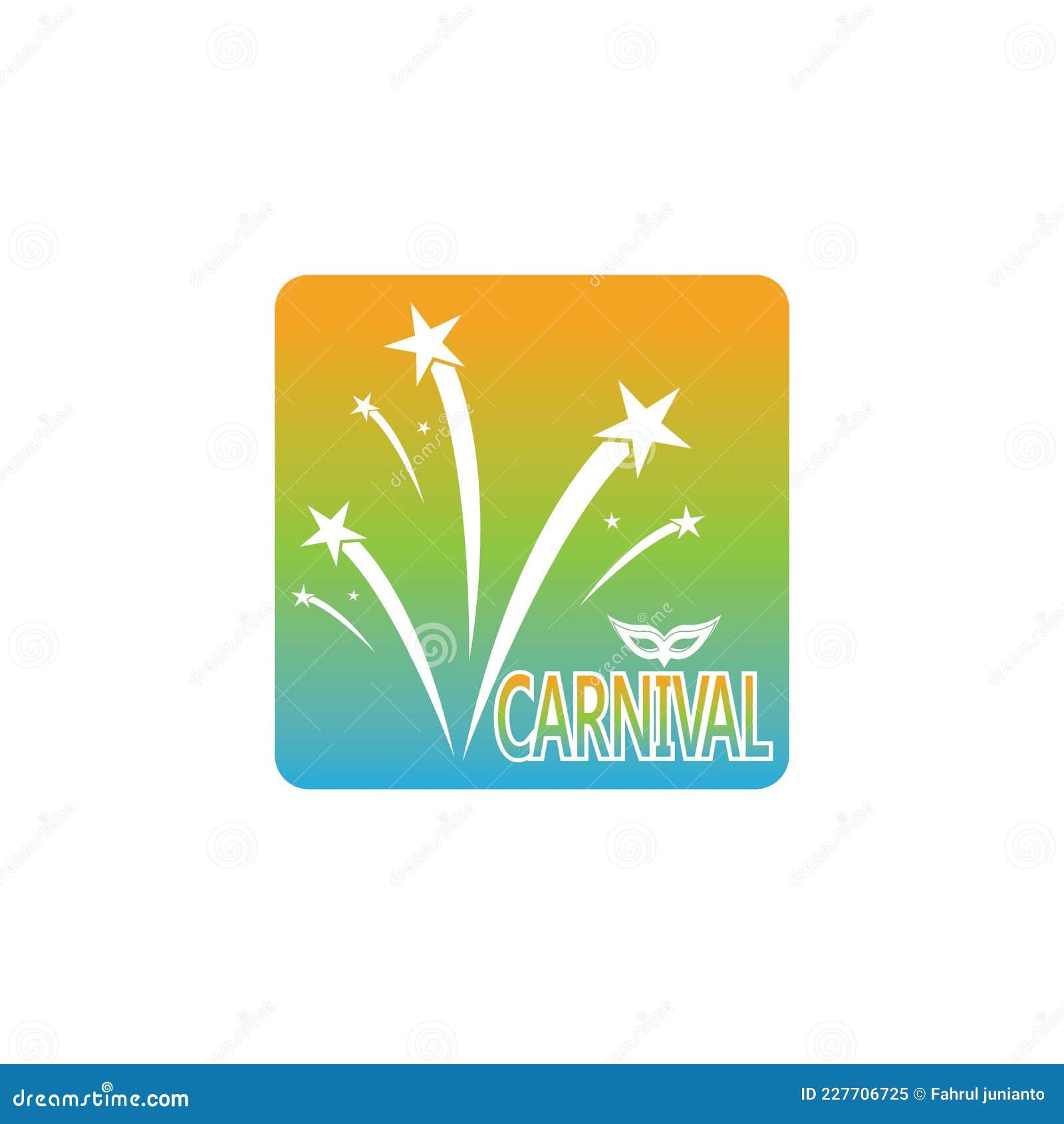 Carnival Icon and Symbol Vector Template Stock Illustration ...