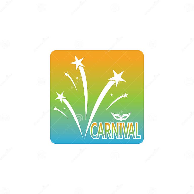 Carnival Icon and Symbol Vector Template Stock Illustration ...