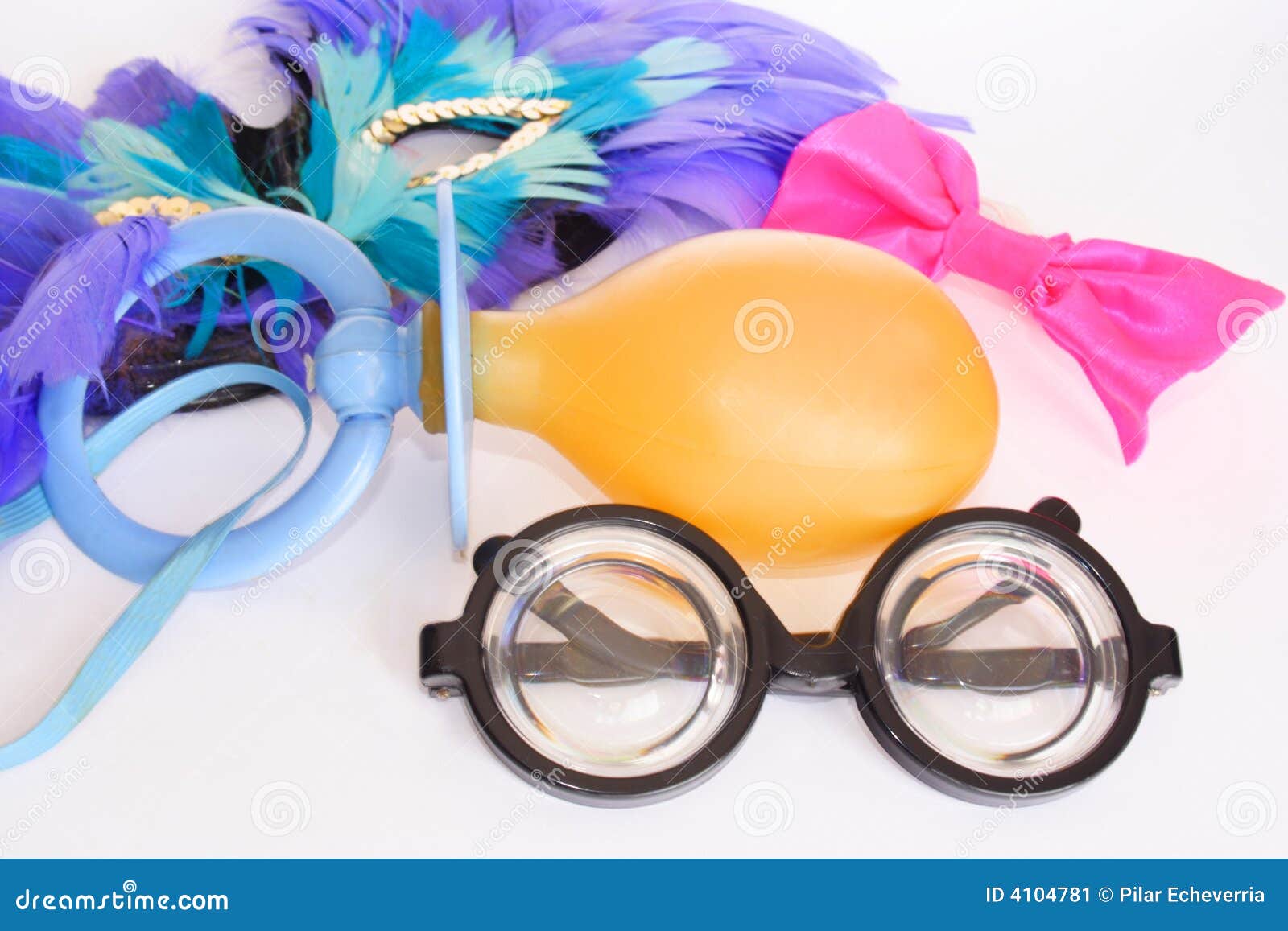 Carnival items stock image. Image of golden, painted, feathers - 4104781